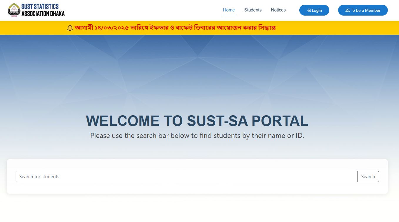 SUST Statistics Association Dhaka